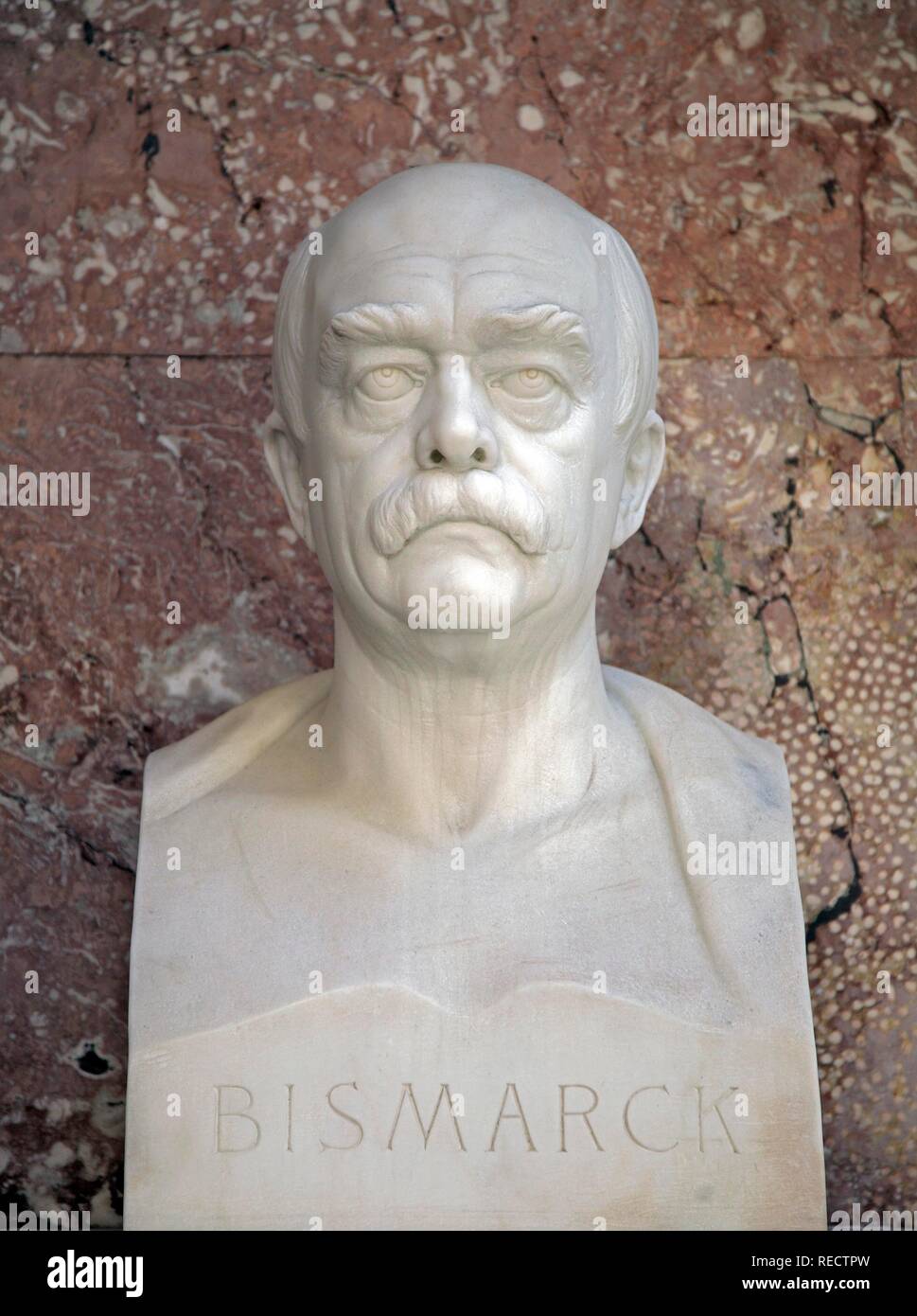 Bust of Otto von Bismarck, first German chancellor Stock Photo - Alamy