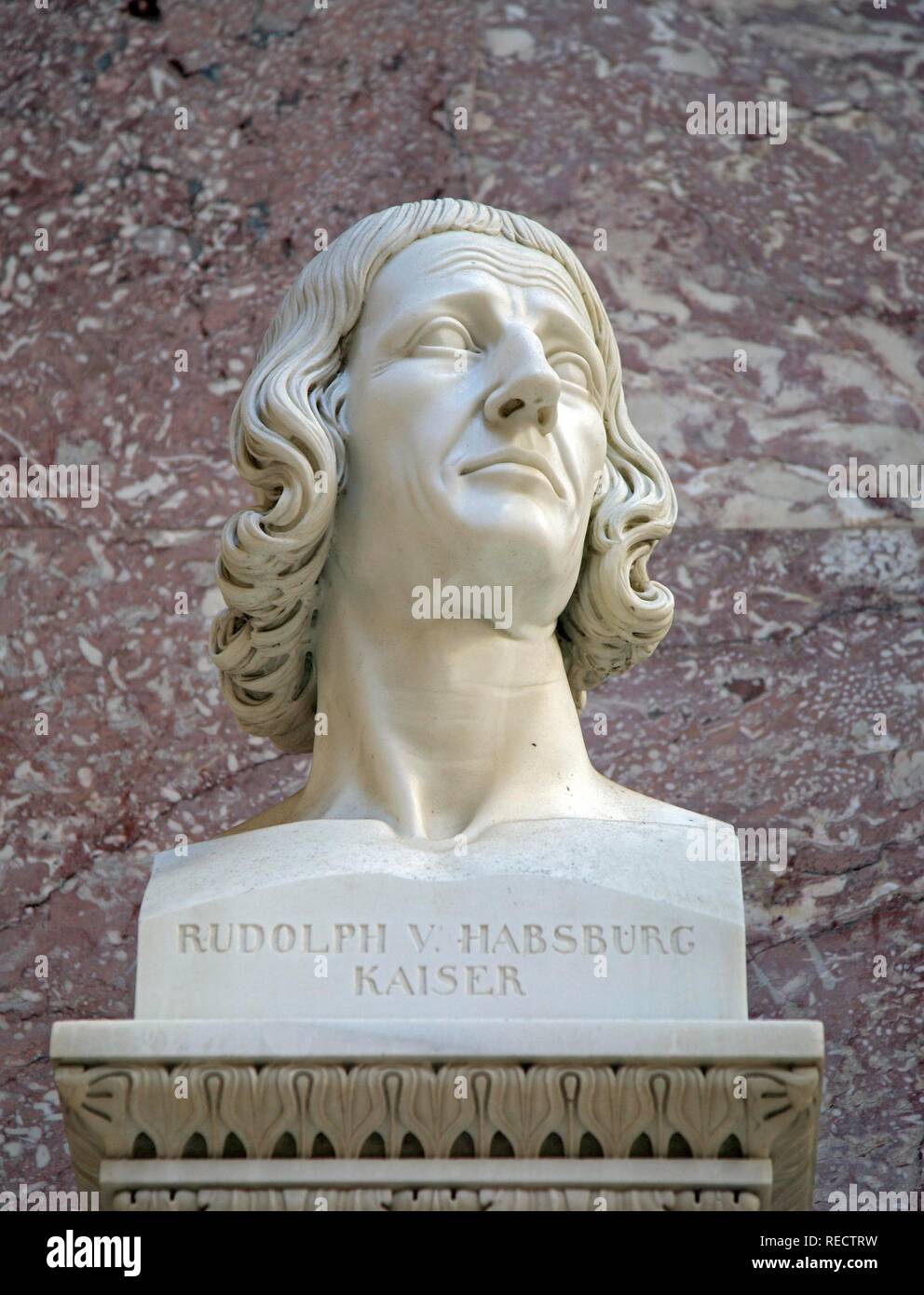 Bust of Rudolf von Habsburg, German king Stock Photo - Alamy