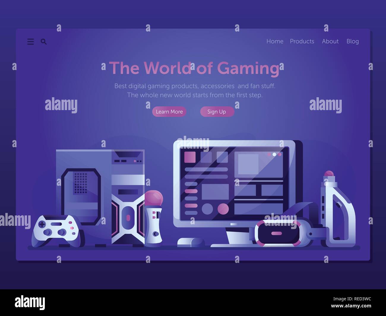 Augmented reality virtual games Stock Vector Images - Alamy