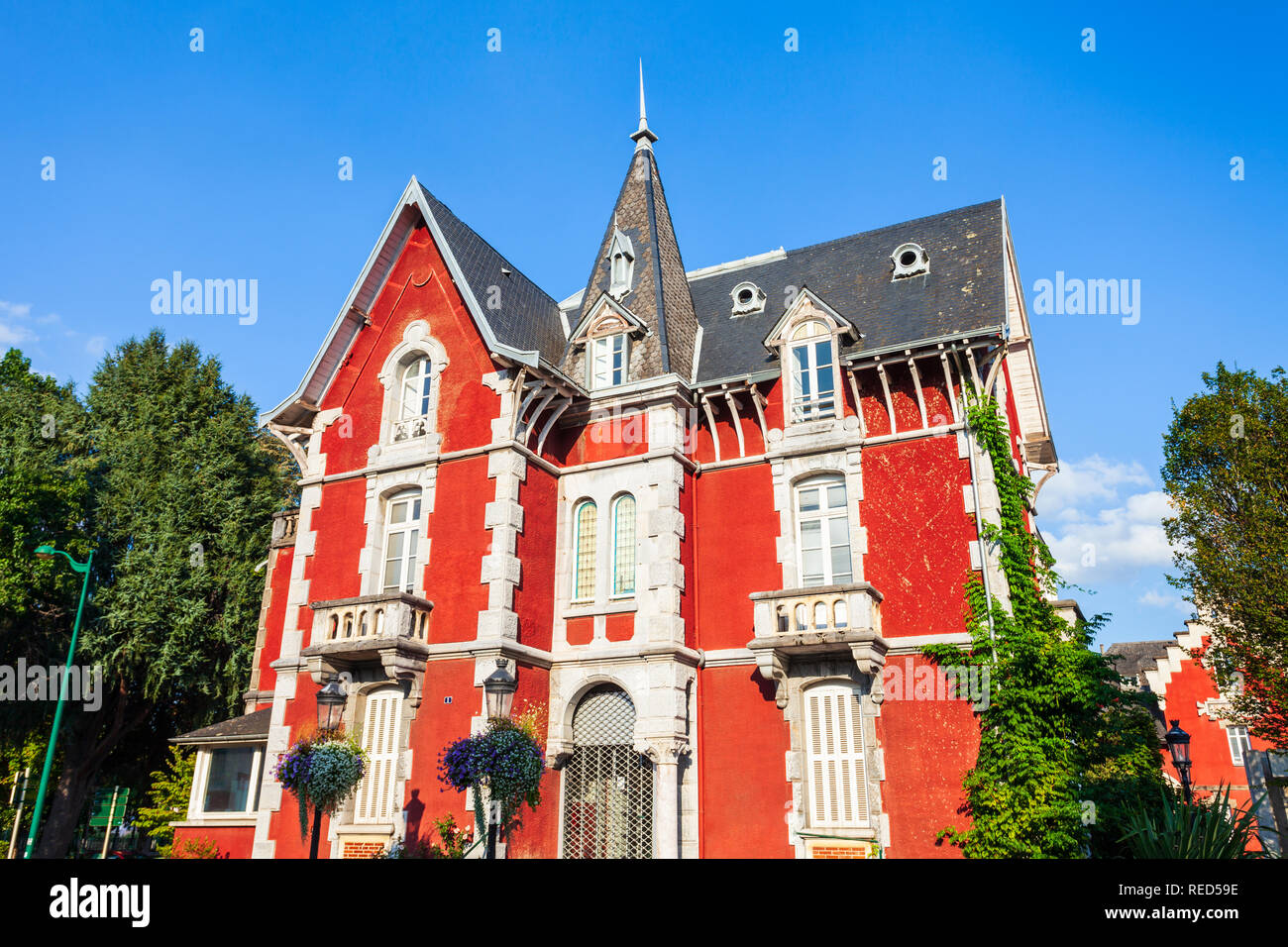City Hall or Mairie is located in Lourdes town in France Stock Photo ...