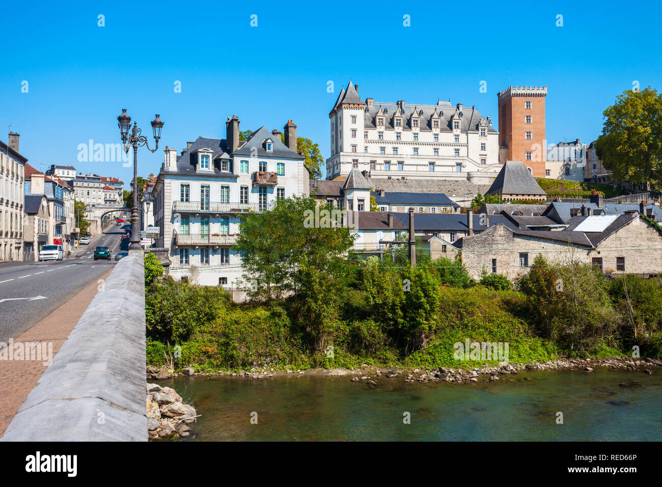 Chateau de Pau is a castle in the centre of Pau city in France Stock ...