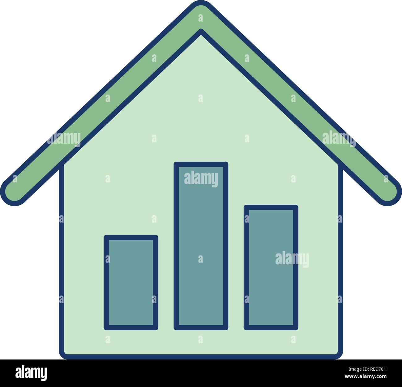 Real Estate Stats Vector Icon Sign Icon Vector Illustration For ...