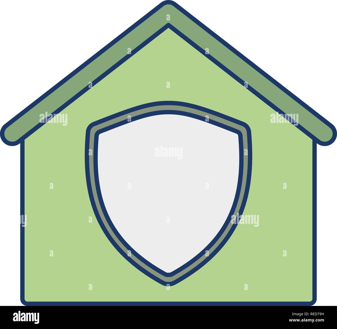 Protected House Vector Icon Sign Icon Vector Illustration For Personal ...