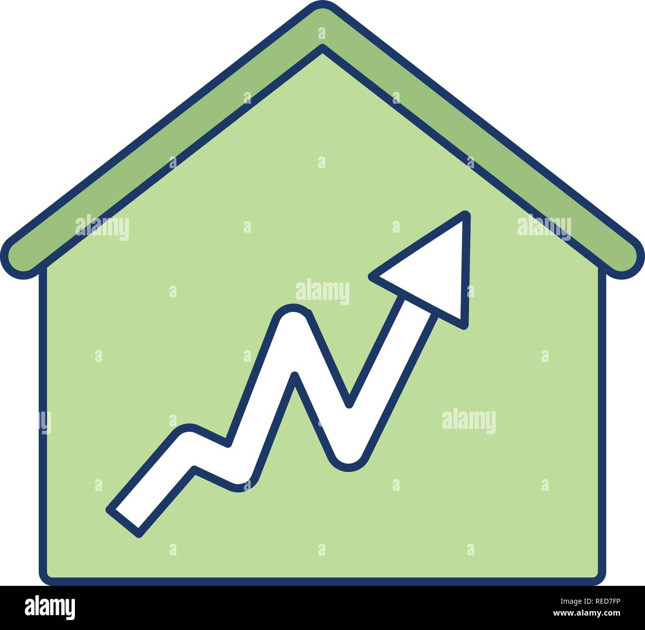 Graph House Vector Icon Sign Icon Vector Illustration For Personal And ...