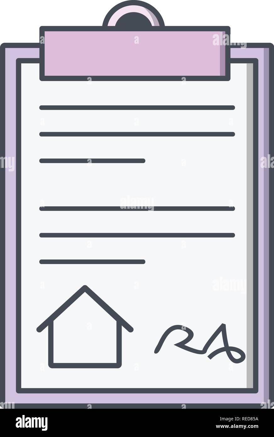 House Document Vector Icon Sign Icon Vector Illustration For Personal ...