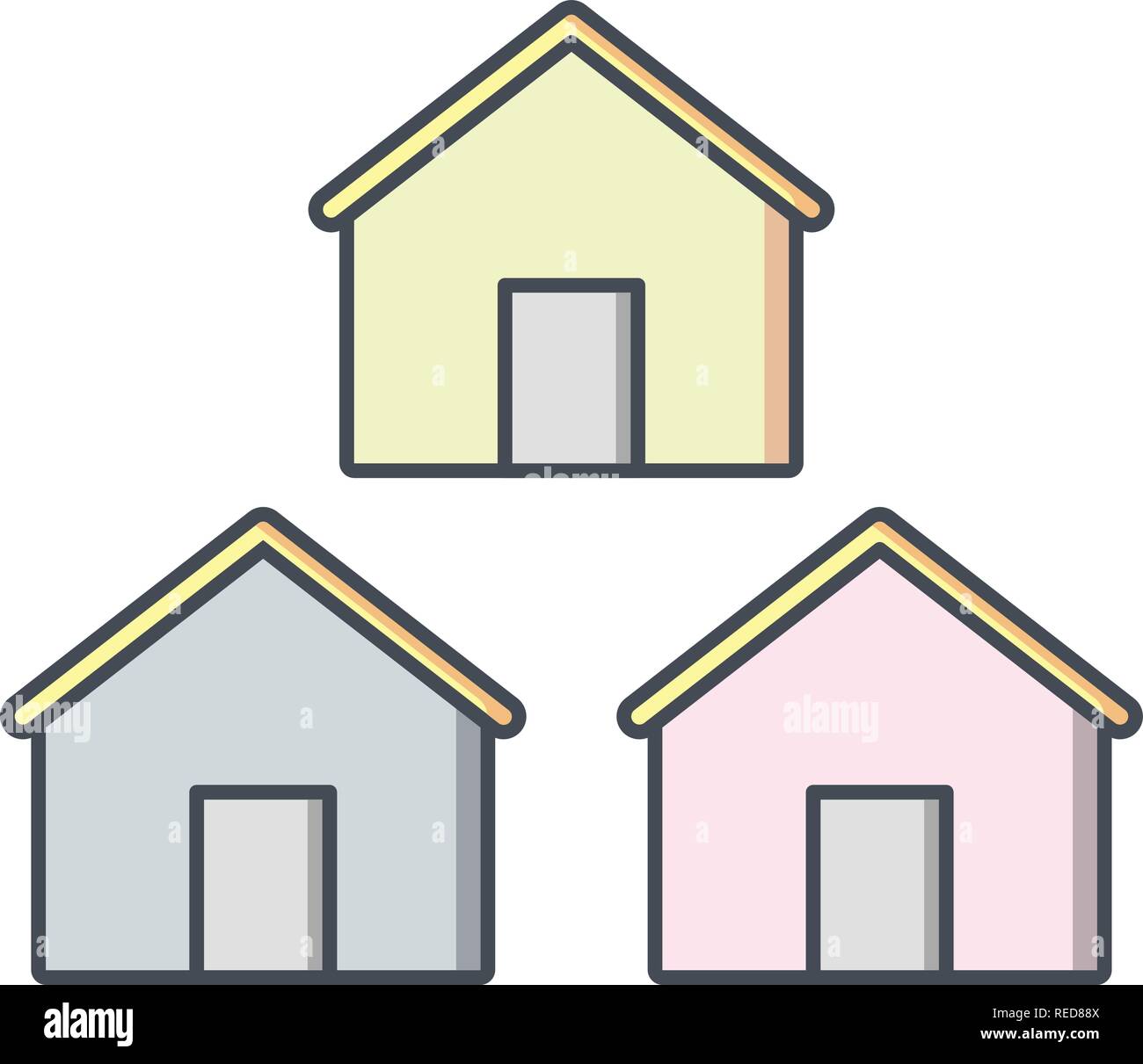 Neighborhood Vector Icon Sign Icon Vector Illustration For Personal And ...