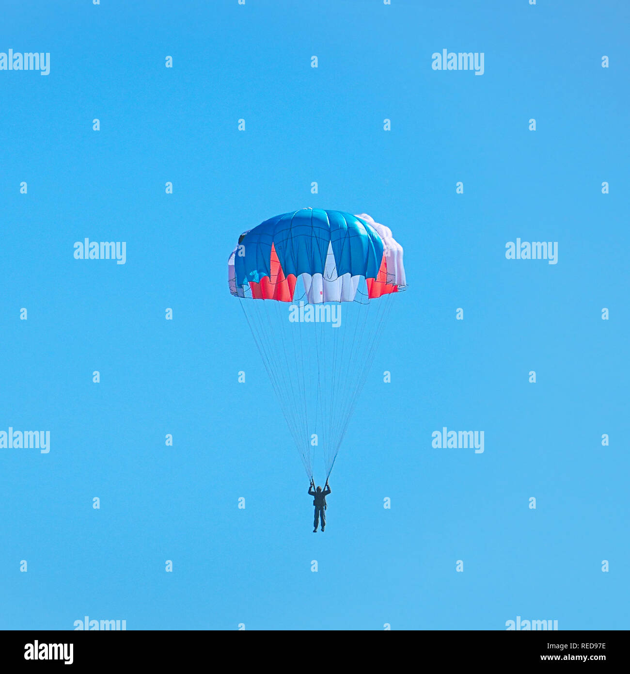 Diver in flight at blue sky hi-res stock photography and images - Alamy