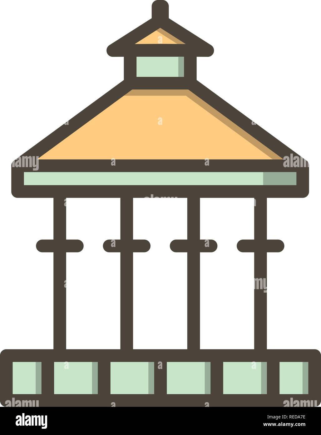 Veranda Vector Icon Sign Icon Vector Illustration For Personal And ...