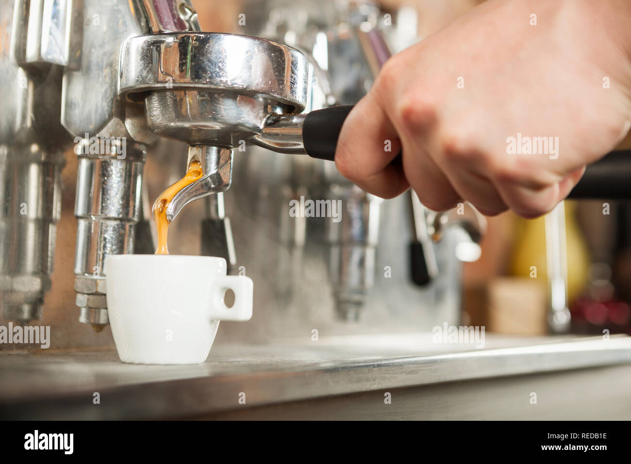Making espresso coffee hi-res stock photography and images - Alamy