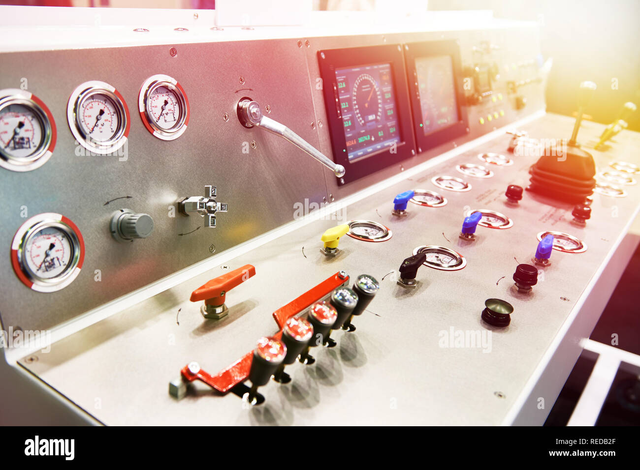 Coiled tubing unit operators control panel. Intervention and ...