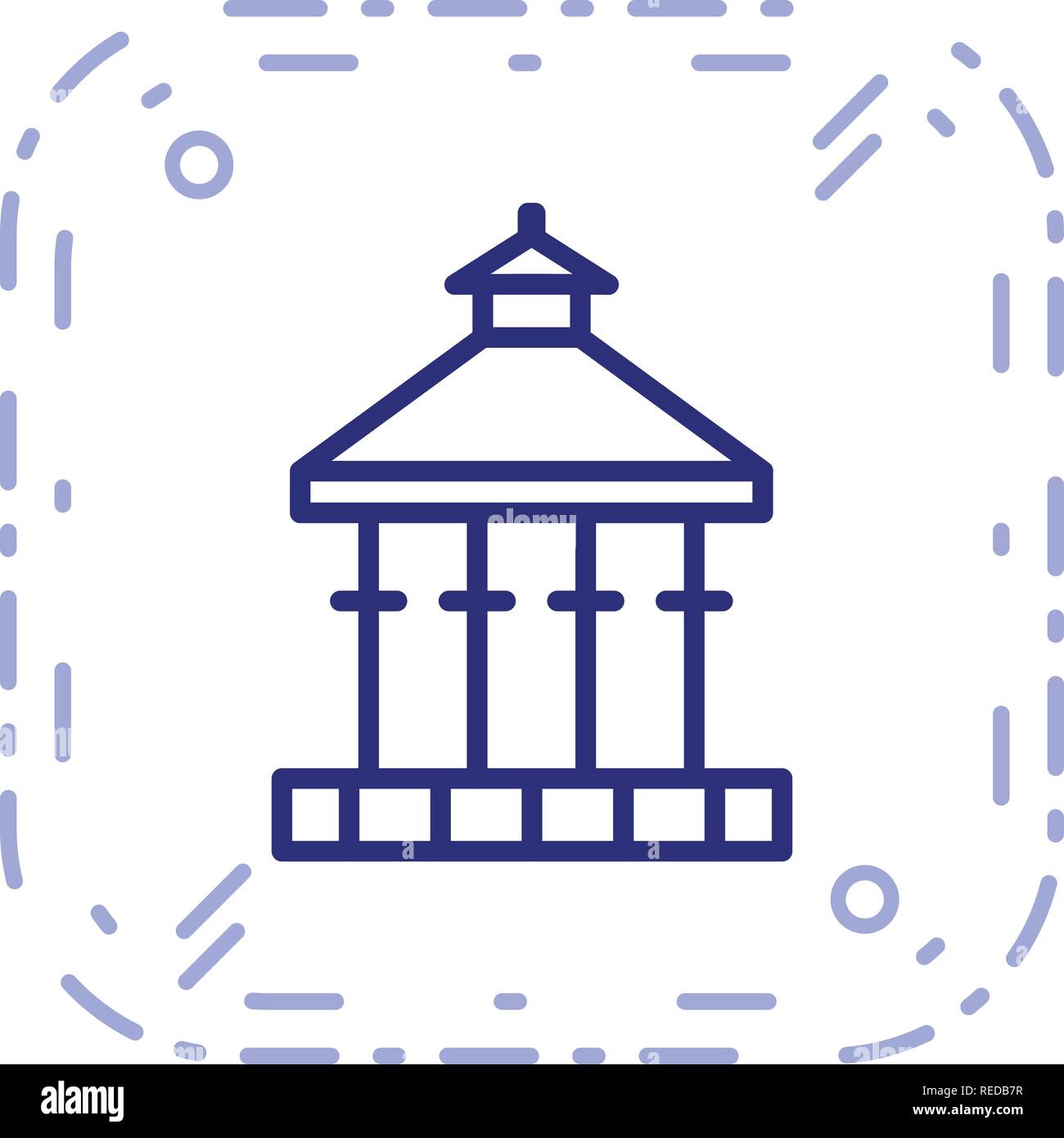 Veranda Vector Icon Sign Icon Vector Illustration For Personal And ...