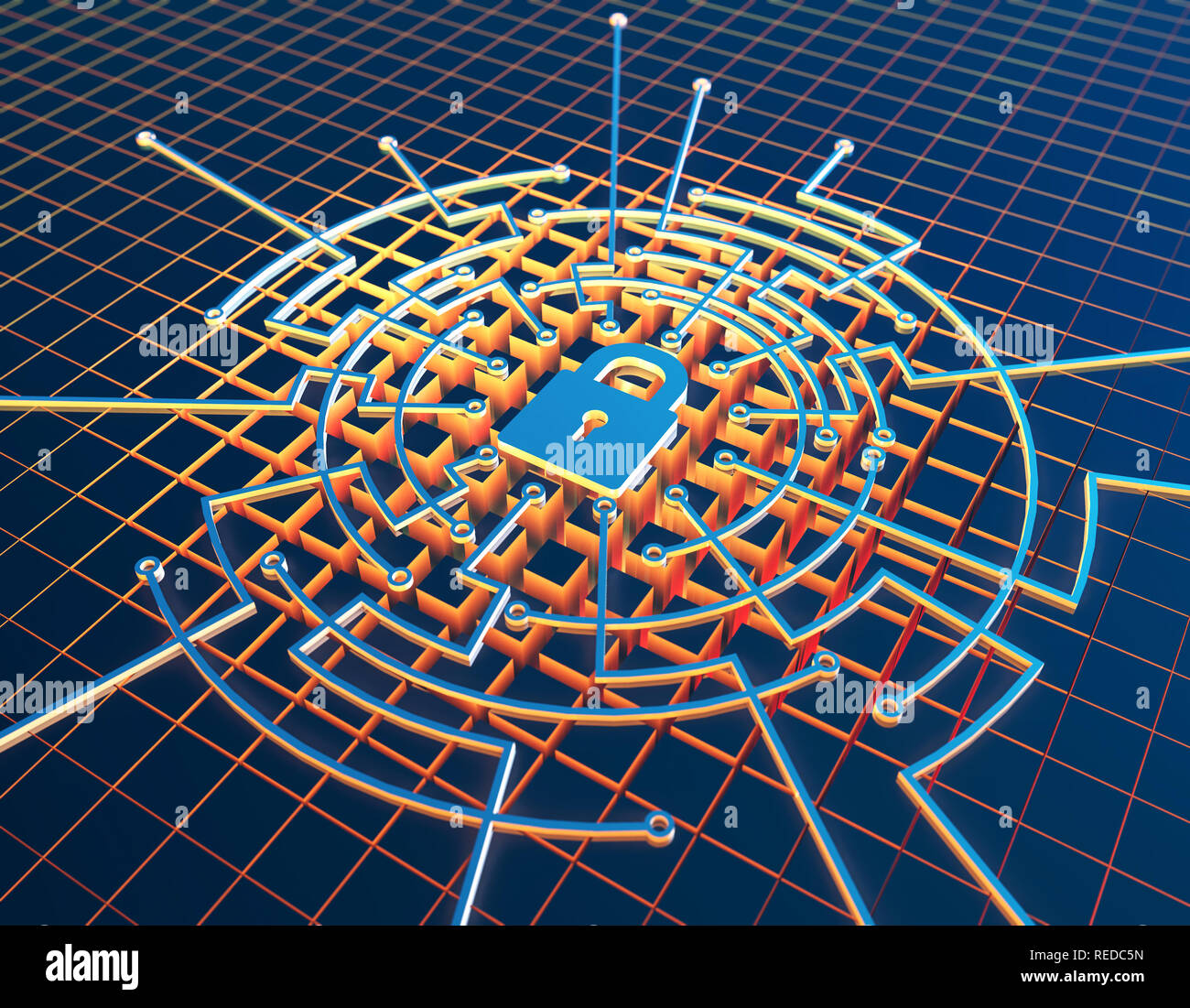 Electronic network technology, internet data transmission,lock Stock ...