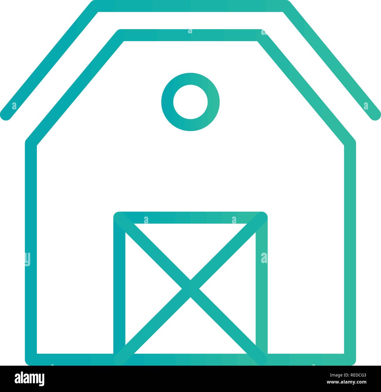 Barn Vector Icon Sign Icon Vector Illustration For Personal And ...