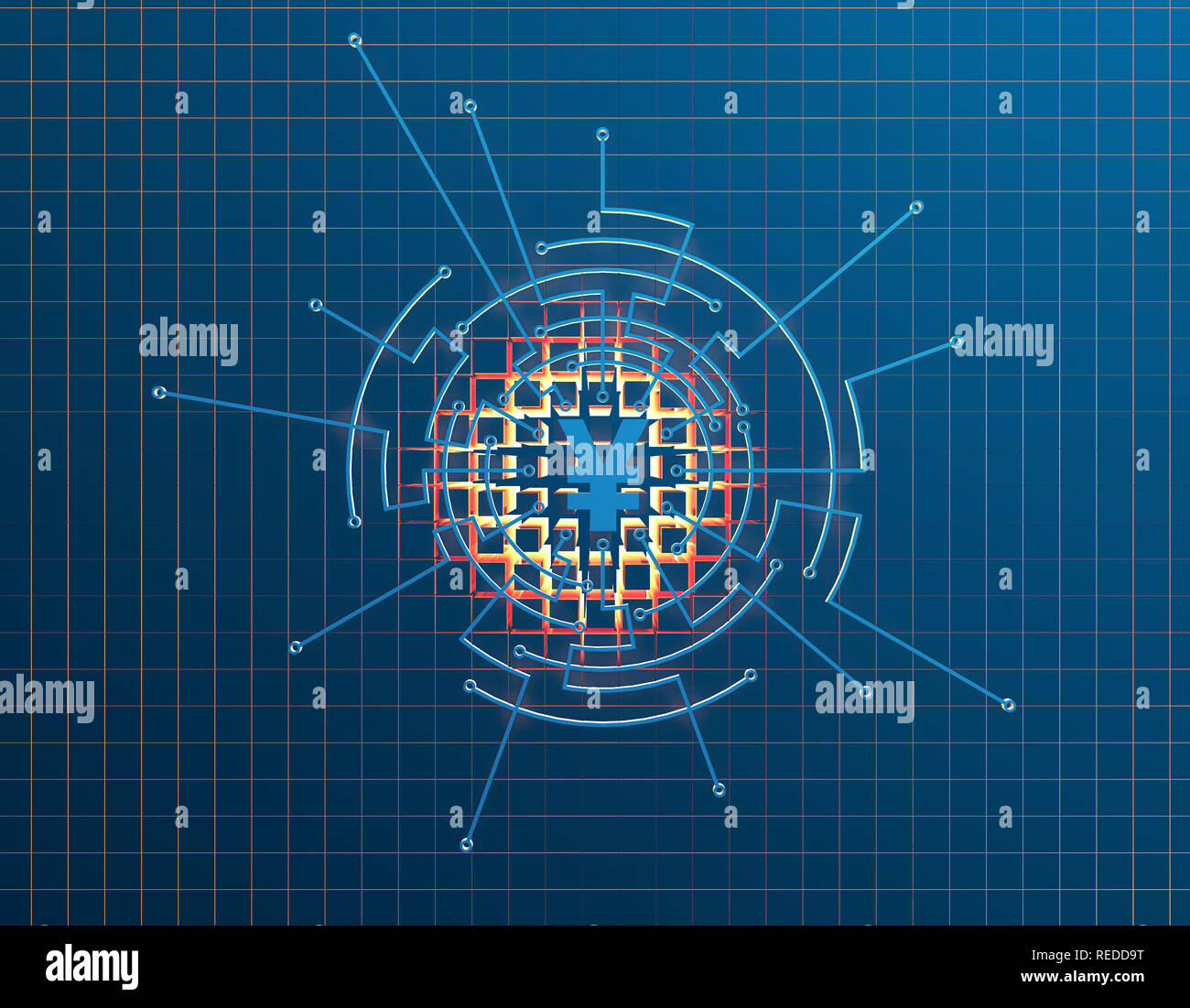 Electronic network technology, internet data transmission,renminbi Stock Photo - Alamy