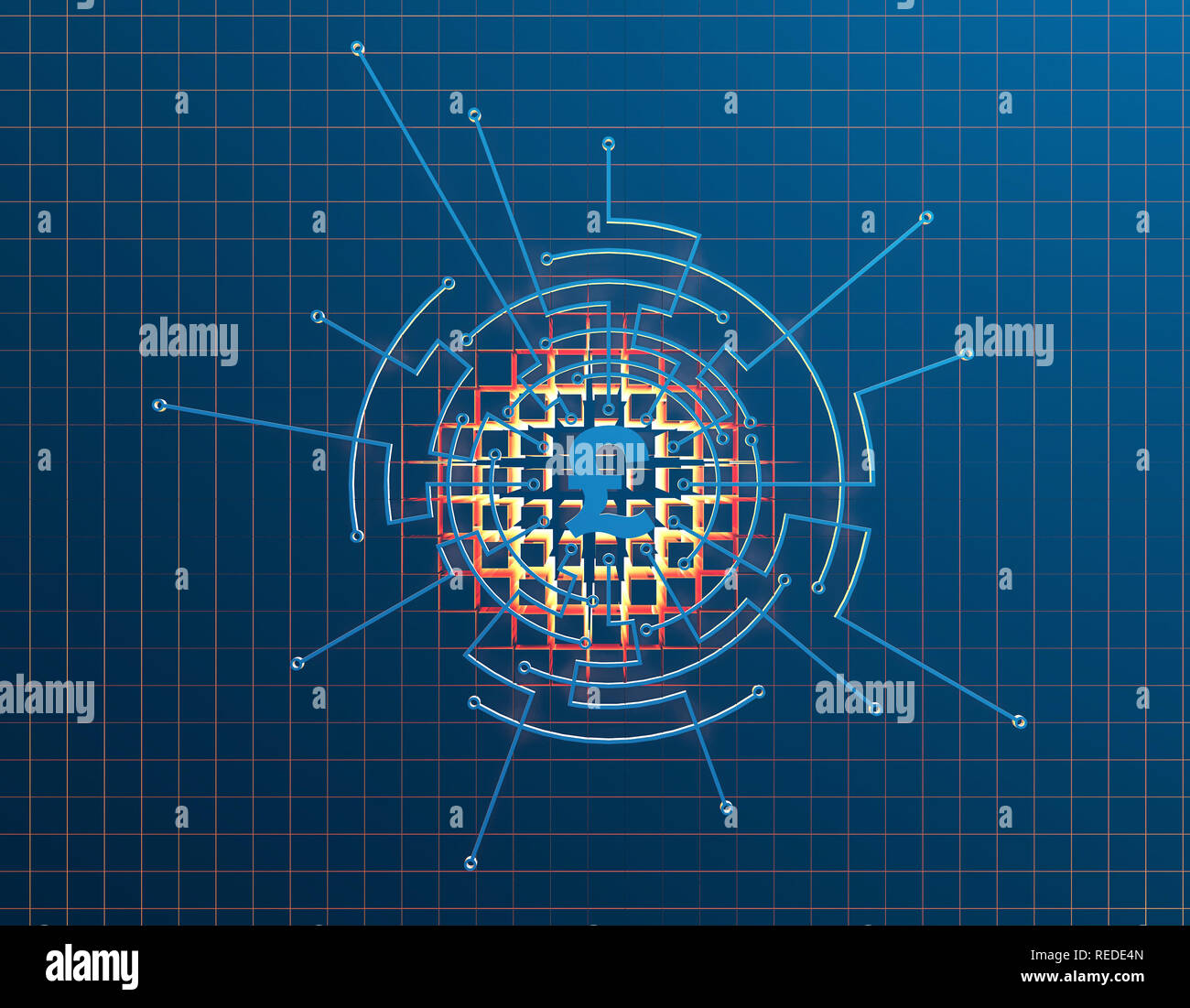 Electronic network technology, internet data transmission,pound Stock ...