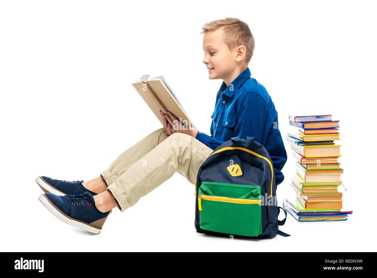 Boy reading Cut Out Stock Images & Pictures - Alamy