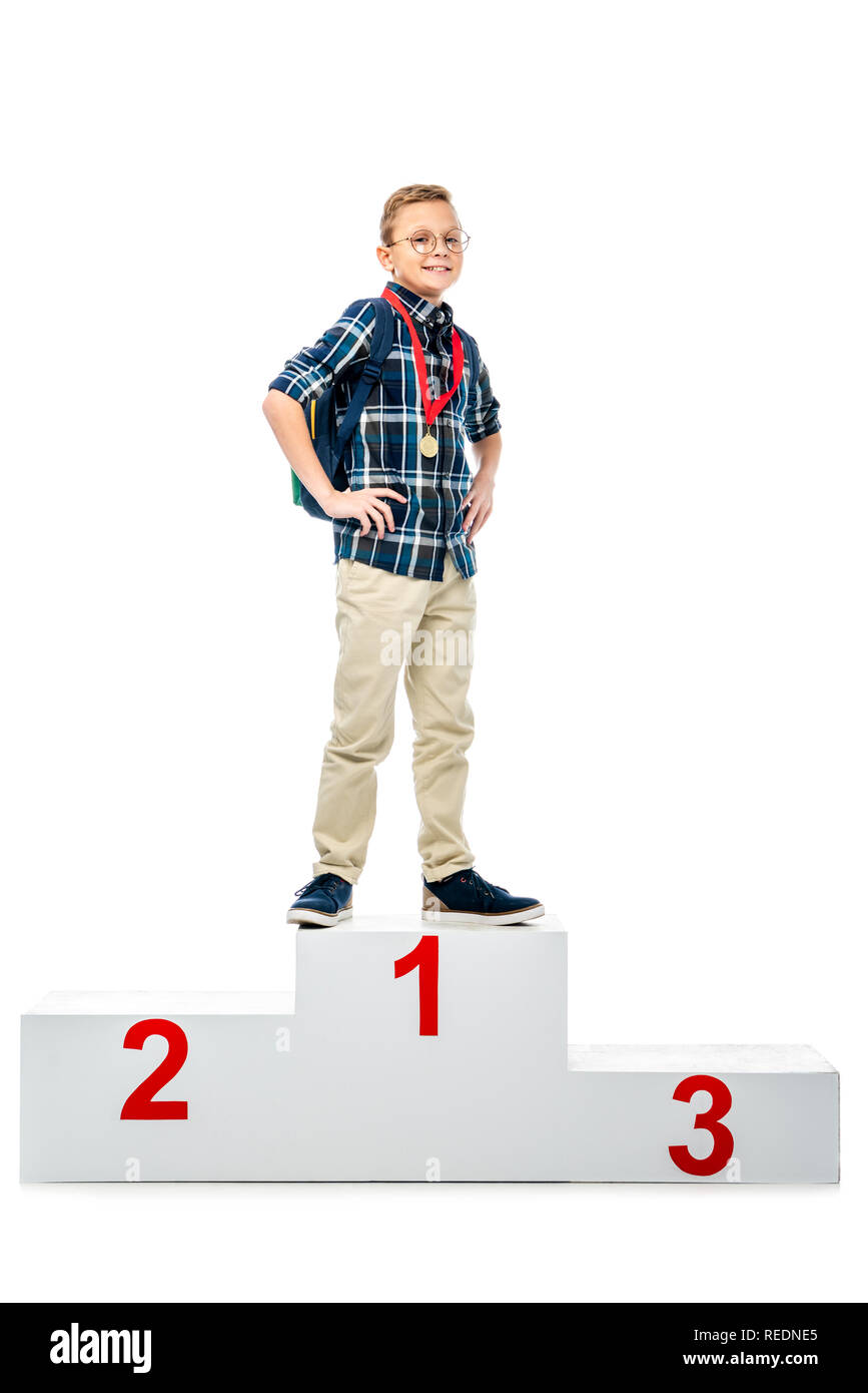 Child winner podium hi-res stock photography and images - Alamy