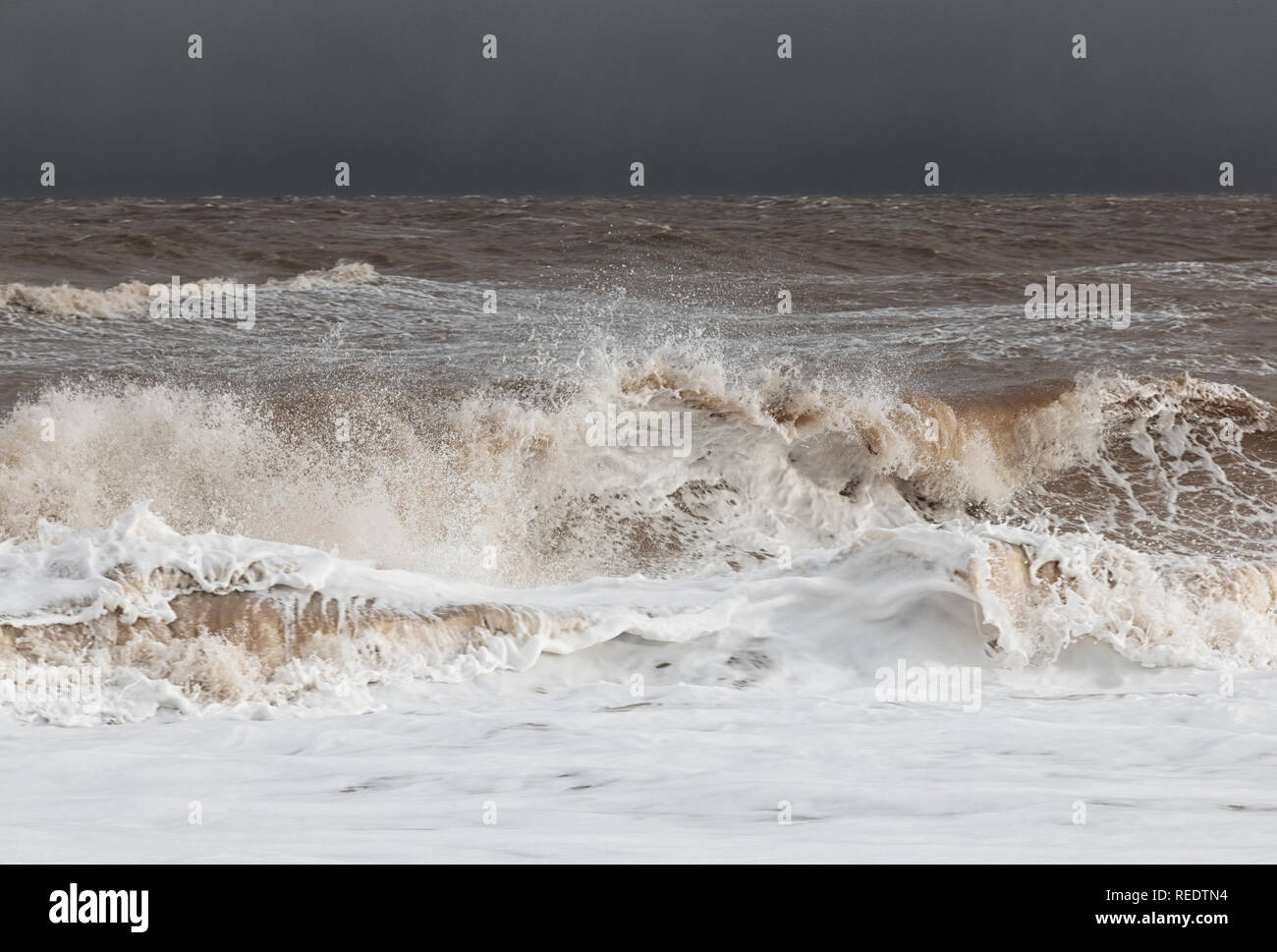Breaking Waves and Water, Norfolk Coastline, East Anglia Stock Photo ... Breaking Waves and Water, Norfolk Coastline, East Anglia Stock Photo ...