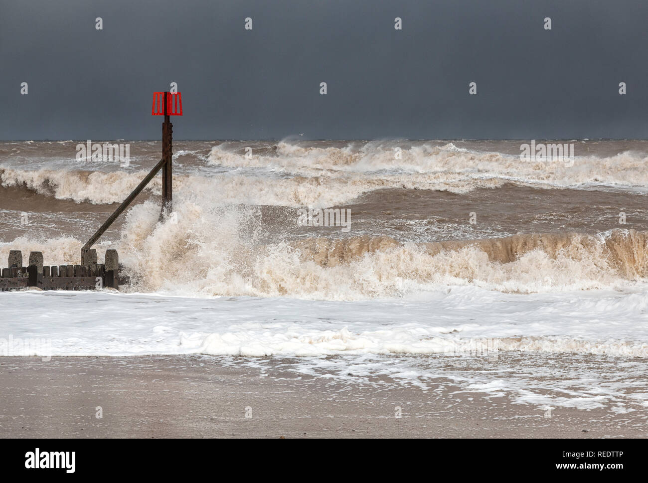 Breaking Waves and Water, Norfolk Coastline, East Anglia Stock Photo ... Breaking Waves and Water, Norfolk Coastline, East Anglia Stock Photo ...
