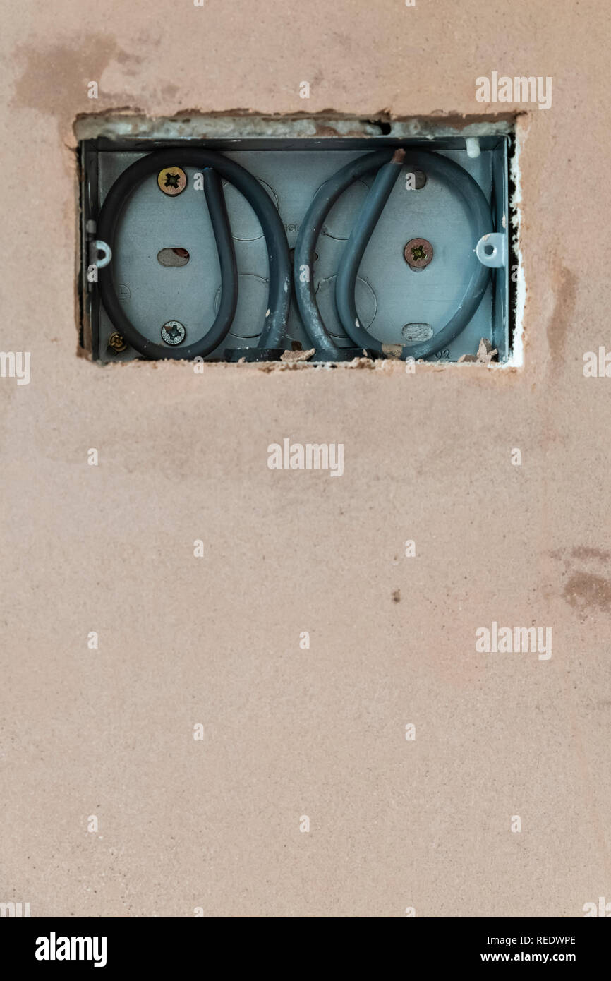 First fix wiring new home hi-res stock photography and images - Alamy