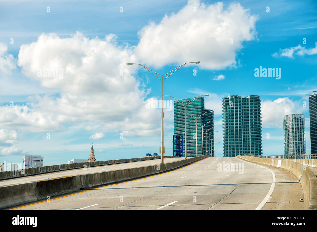 miami highway or public road roadway for transport vehicles and urban ...