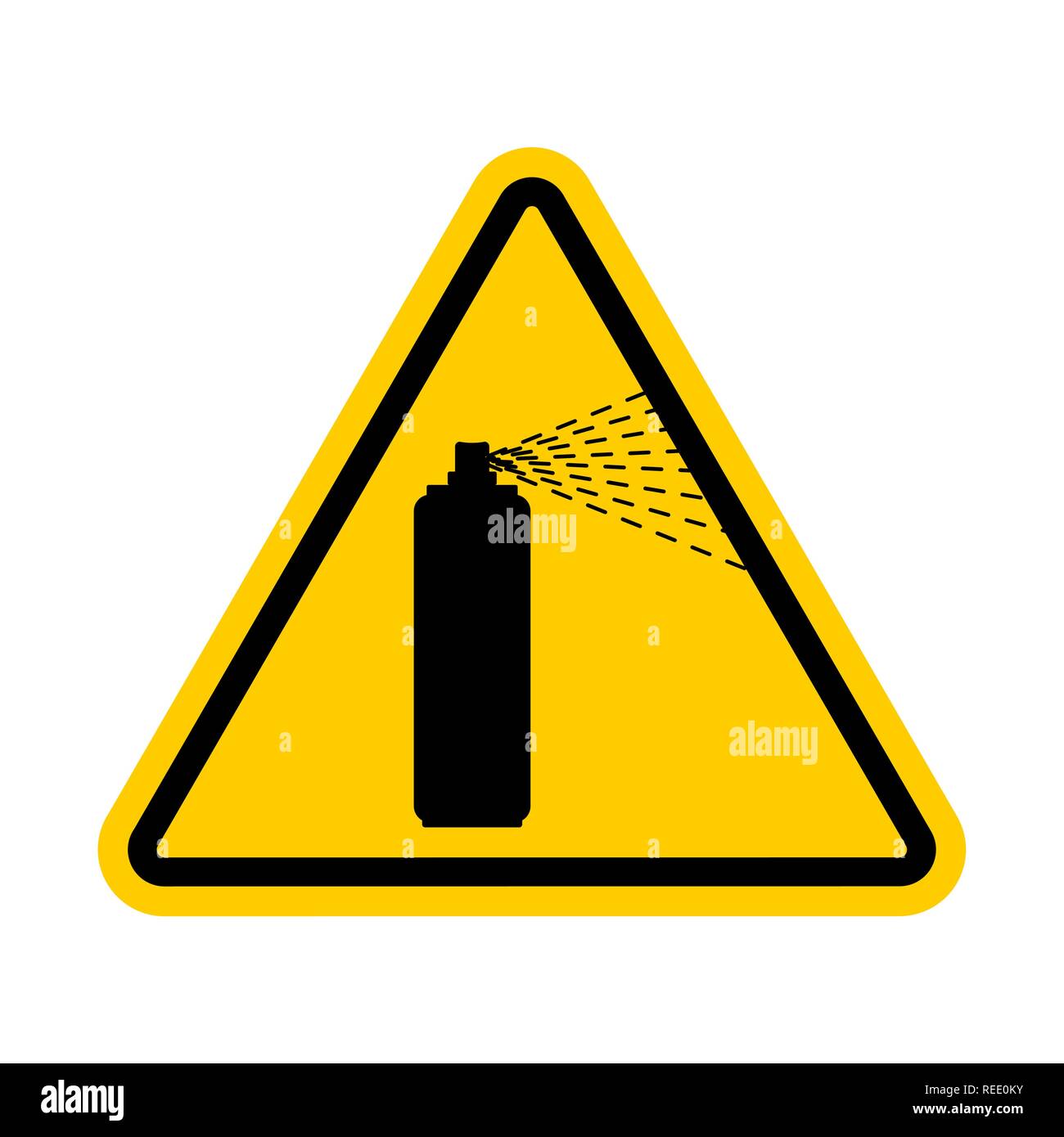 Attention Spray Paint Bottle Caution Paint Can Yellow Triangle Road attention-spray-paint-bottle-caution-paint-can-yellow-triangle-road