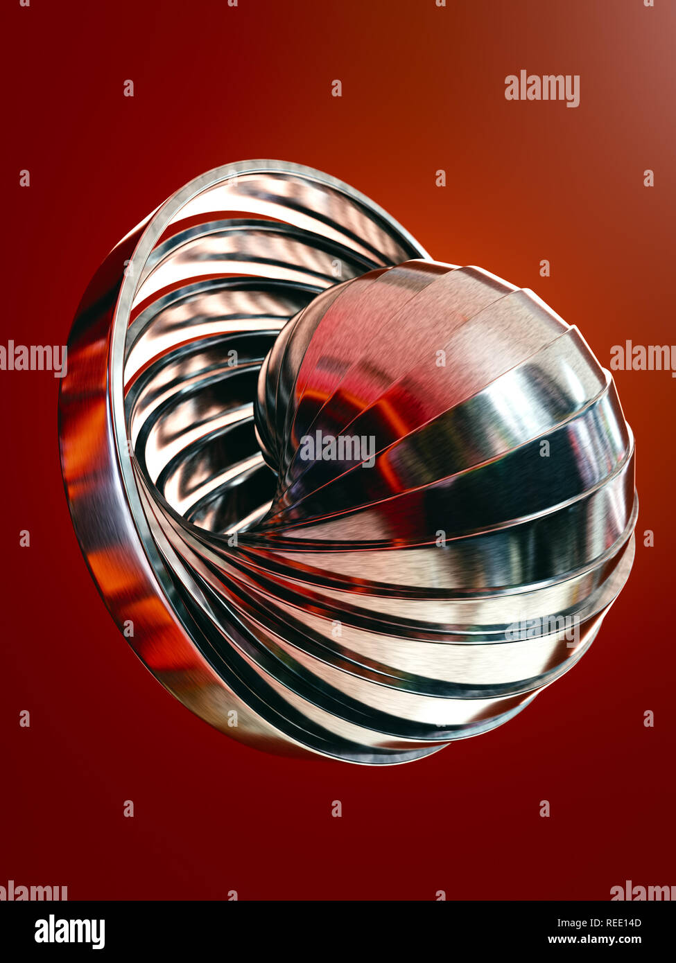 Abstract metal rings hi-res stock photography and images - Alamy