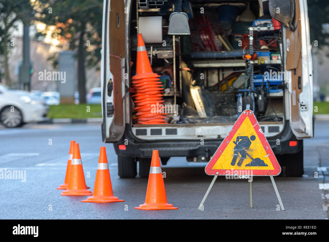 Road maintenance van hi-res stock photography and images - Alamy