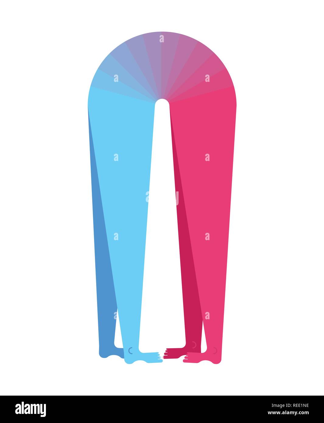 Man foot woman kiss Stock Vector Images - Alamy