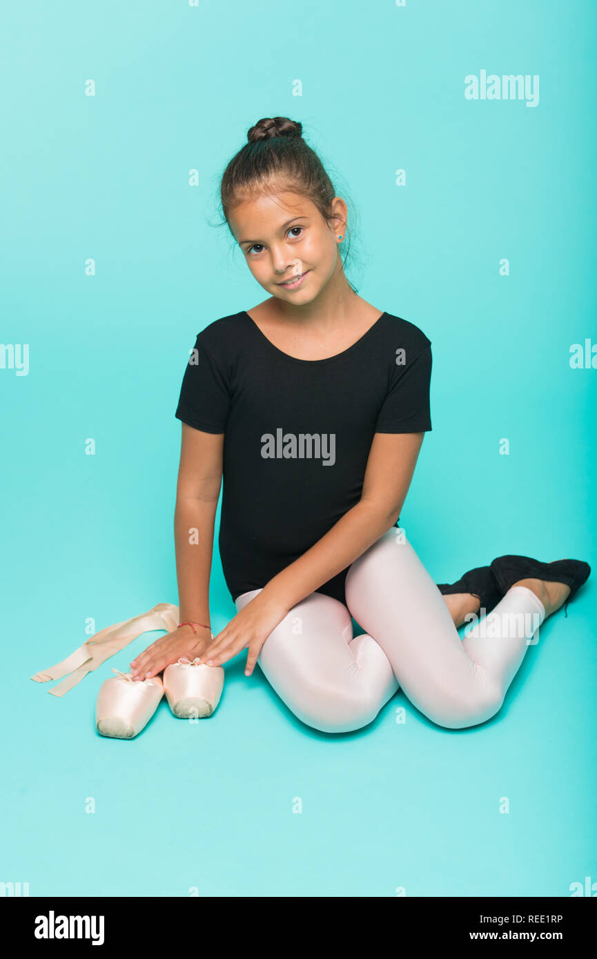 Child tender dancer look gorgeous fancy leotard. Dream every girl ...