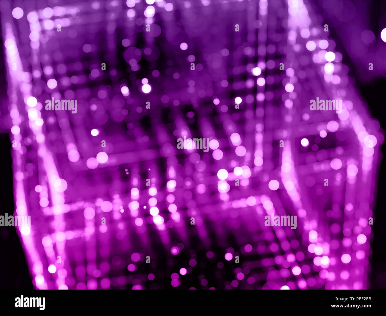 Abstract purple cube blur in 3d style - fractal computer generated ...