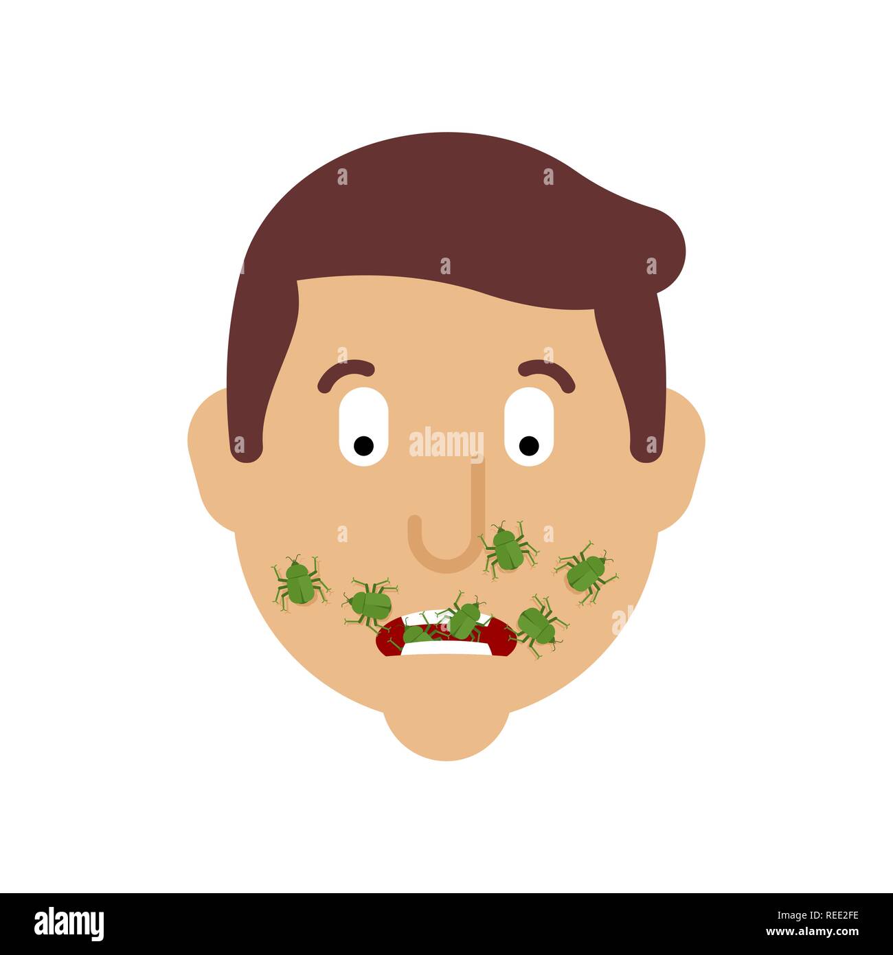 Male mouth abstract Stock Vector Images - Alamy