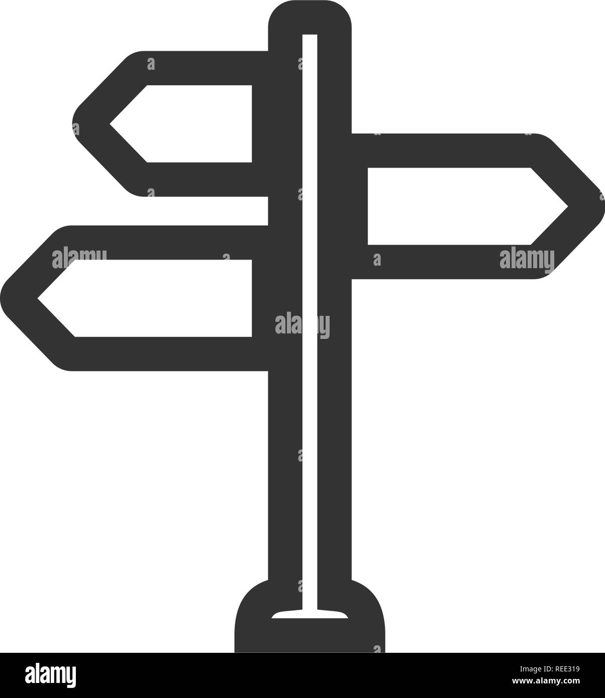 Signpost icon graphic design template vector isolated Stock Vector ... Signpost icon graphic design template vector isolated Stock Vector ...