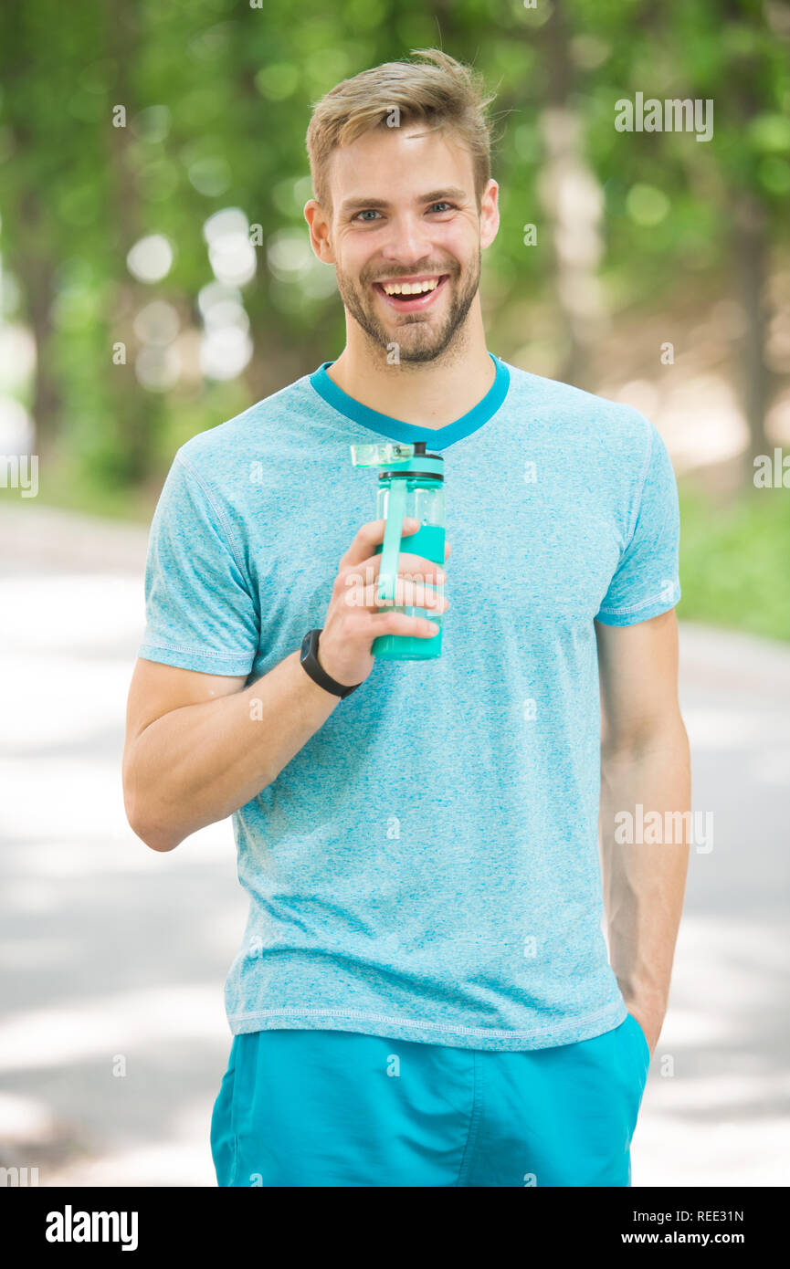 healthy lifestyle. healthy lifestyle of happy sportsman. athletic man ...