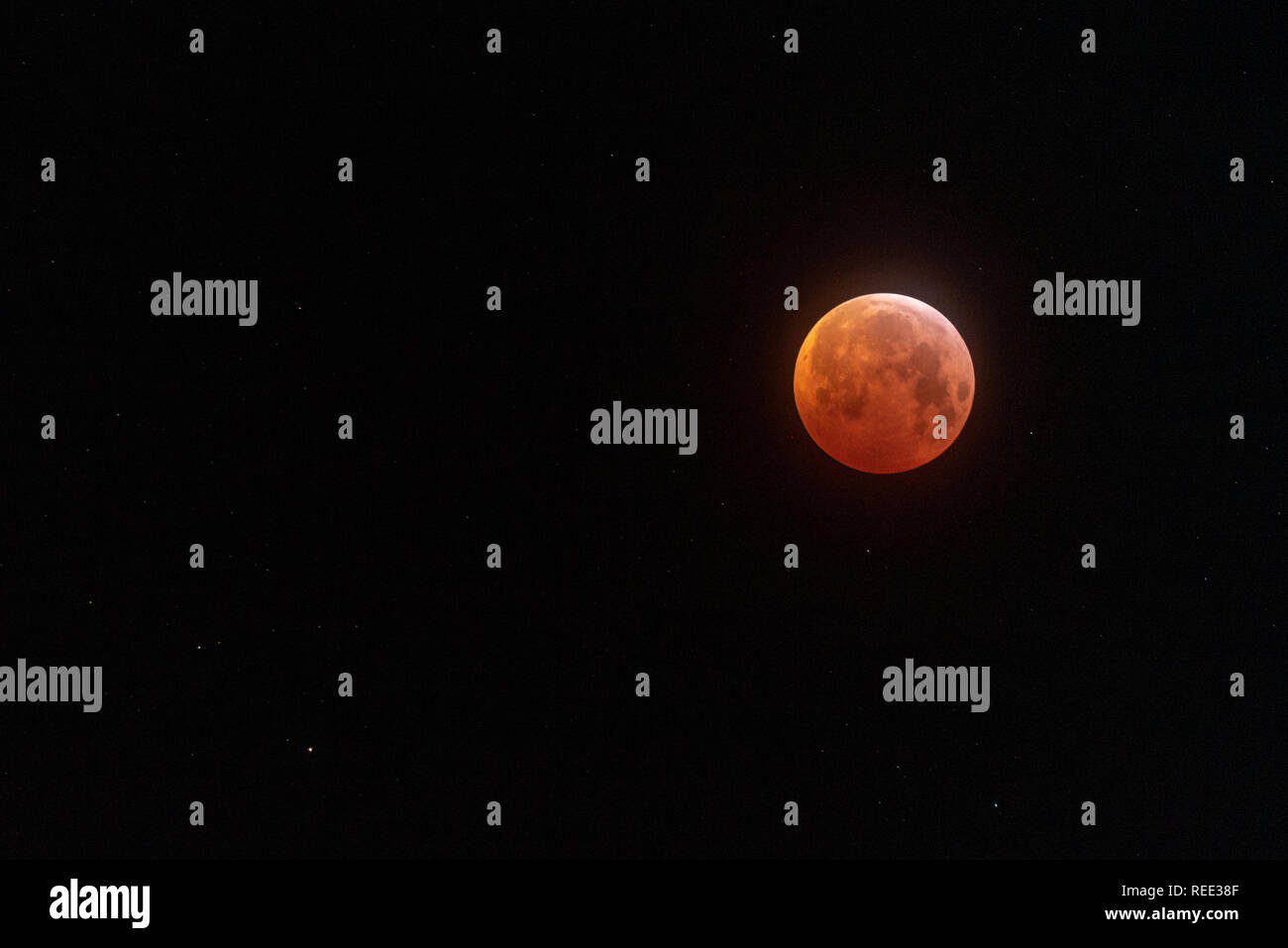 Blood Moon 2019 Stock Photo - Alamy