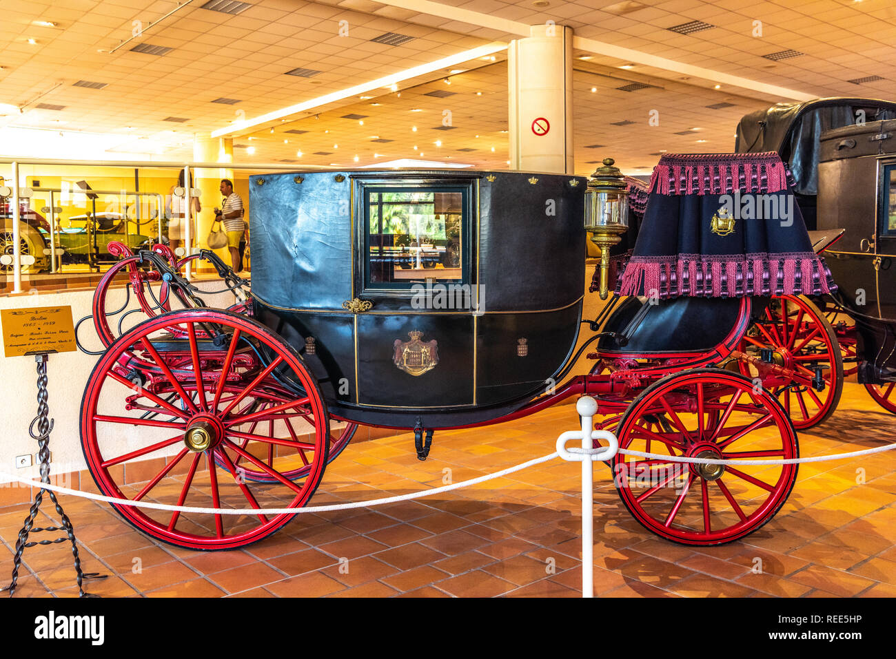 FONTVIEILLE, MONACO - JUN 2017: black Berline 1865 in Monaco Top Cars ...