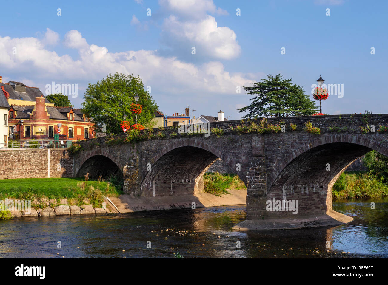 Bridge over river usk wales hi-res stock photography and images - Alamy