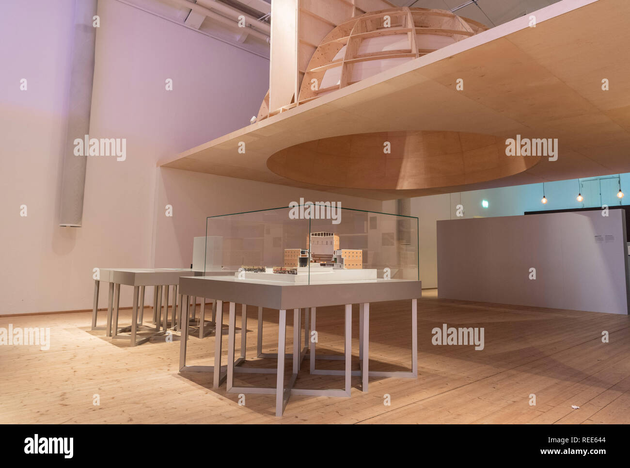 Stockholm, Sweden - November 18, 2018. Interior view of Moderna Museet ...