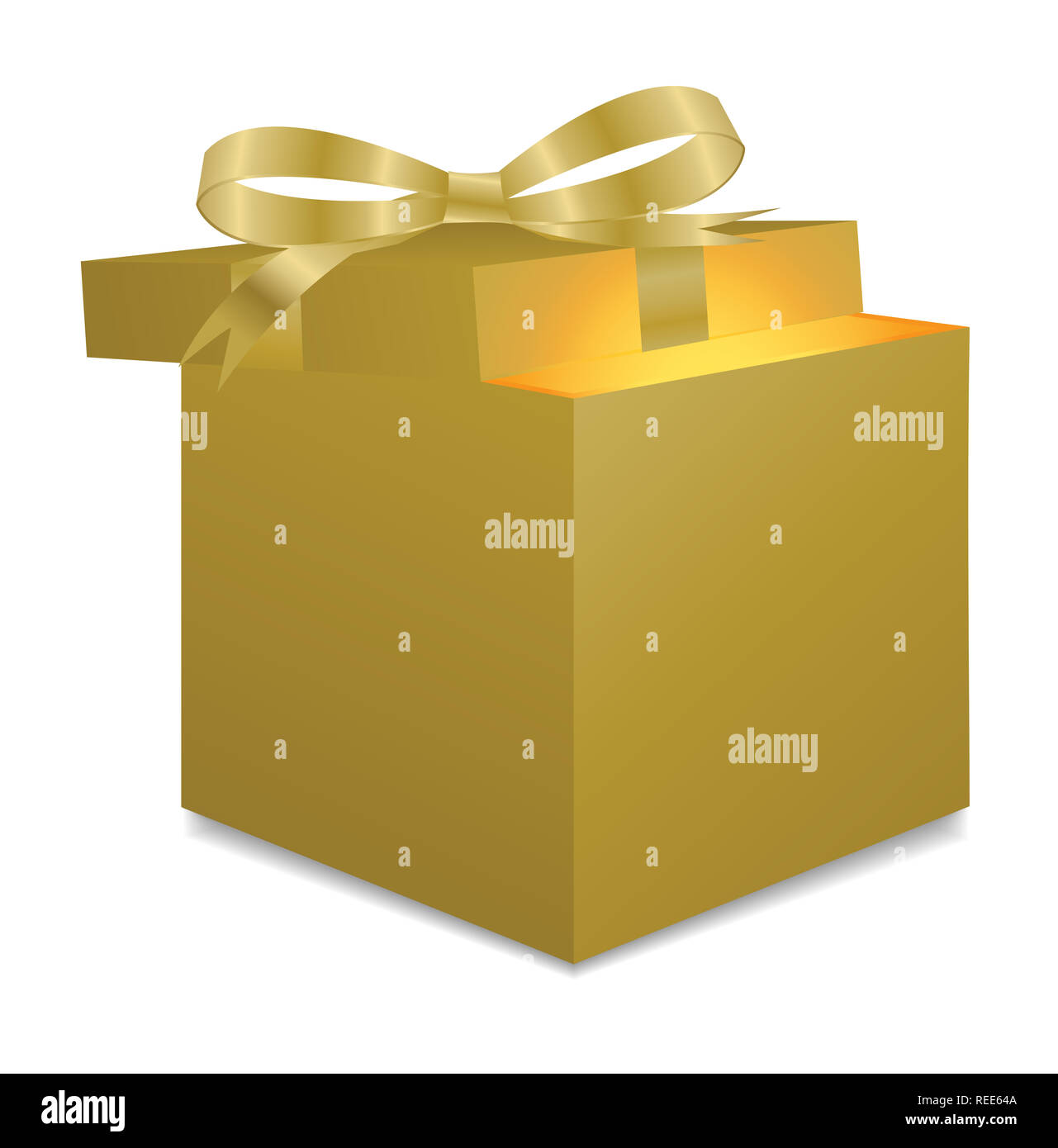 Realistic gift box Cut Out Stock Images & Pictures - Alamy