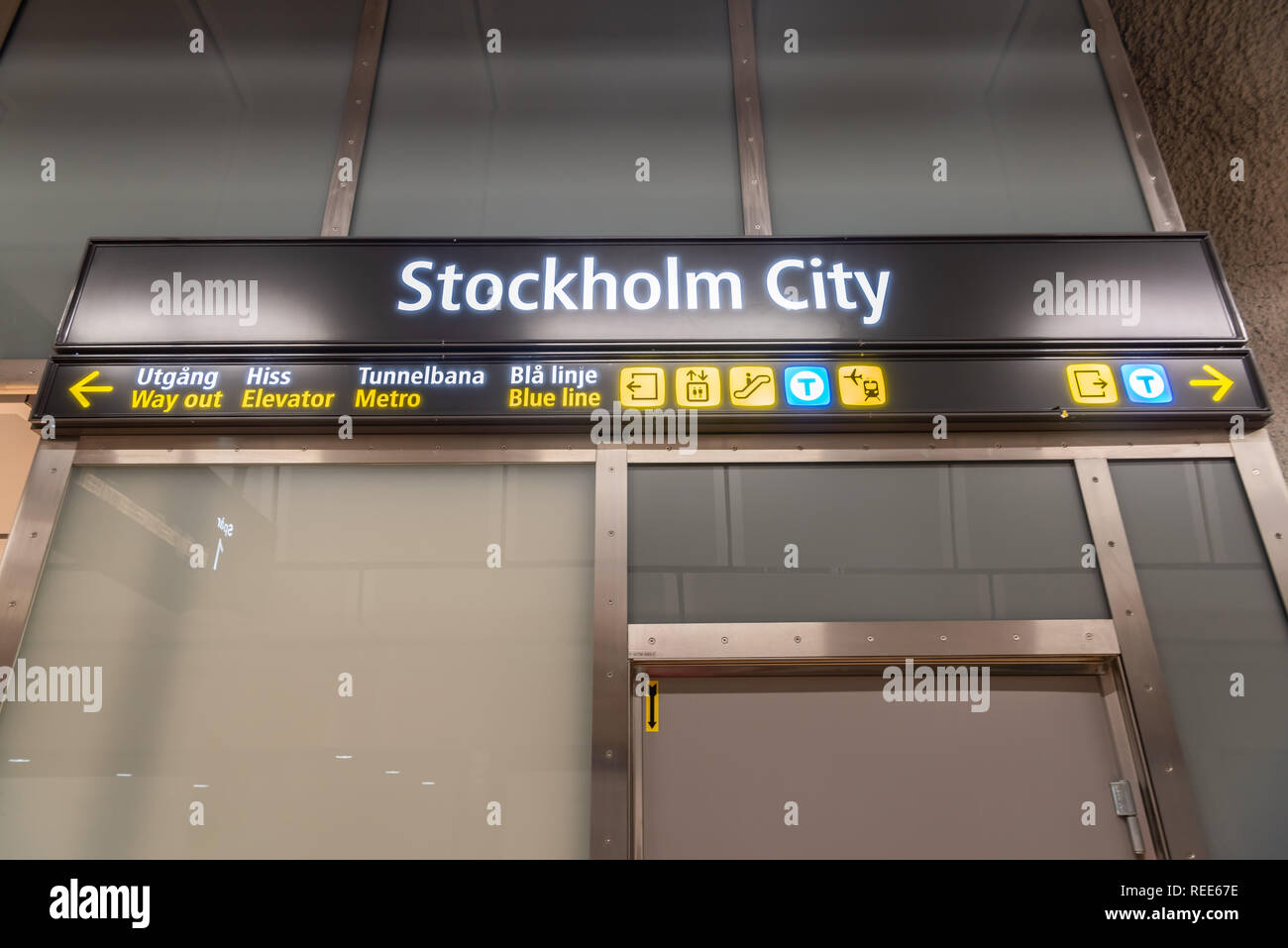 Subway station stockholm sweden hi-res stock photography and images - Alamy