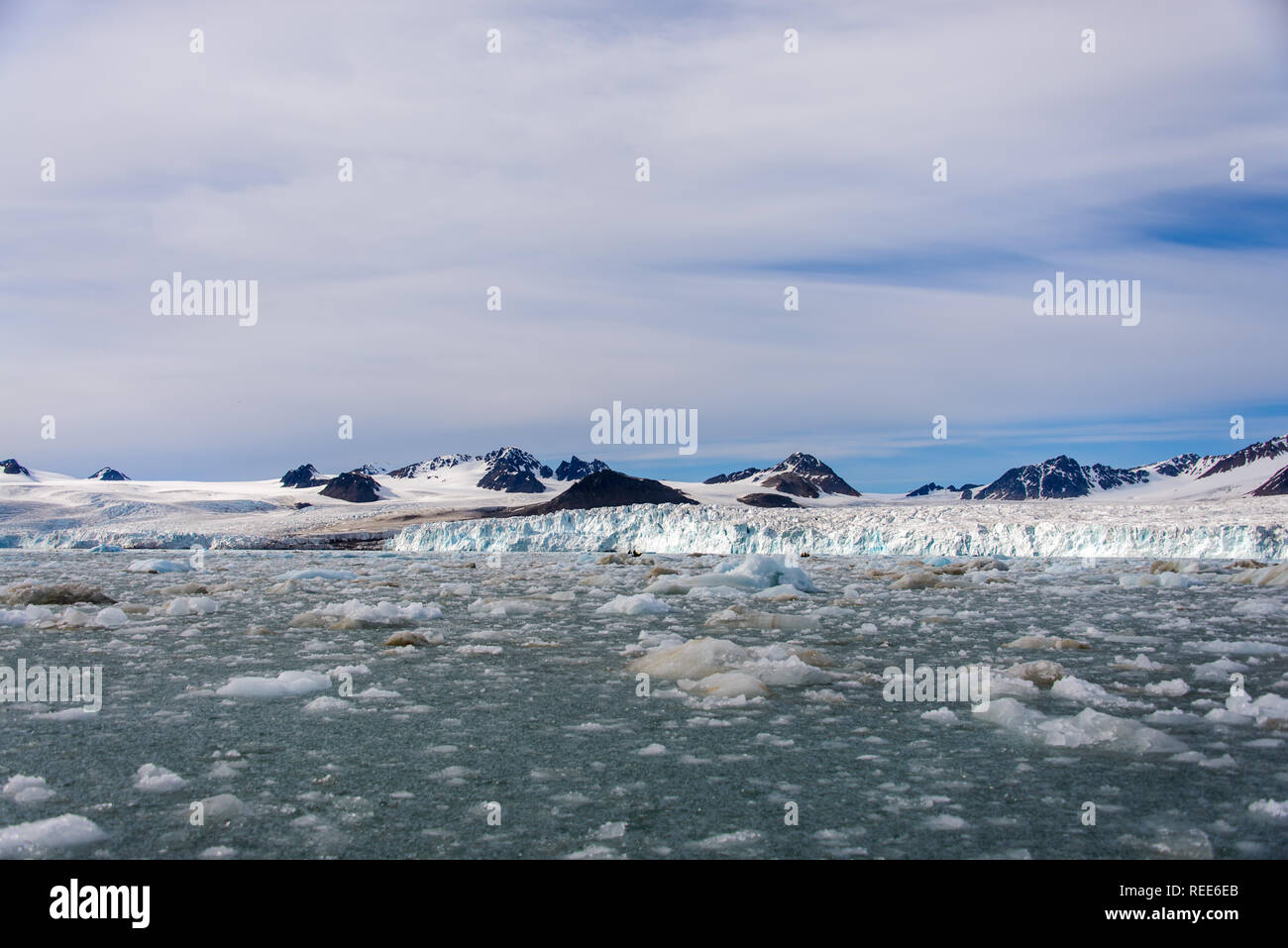 Arctic landscape in Svalbard Stock Photo - Alamy