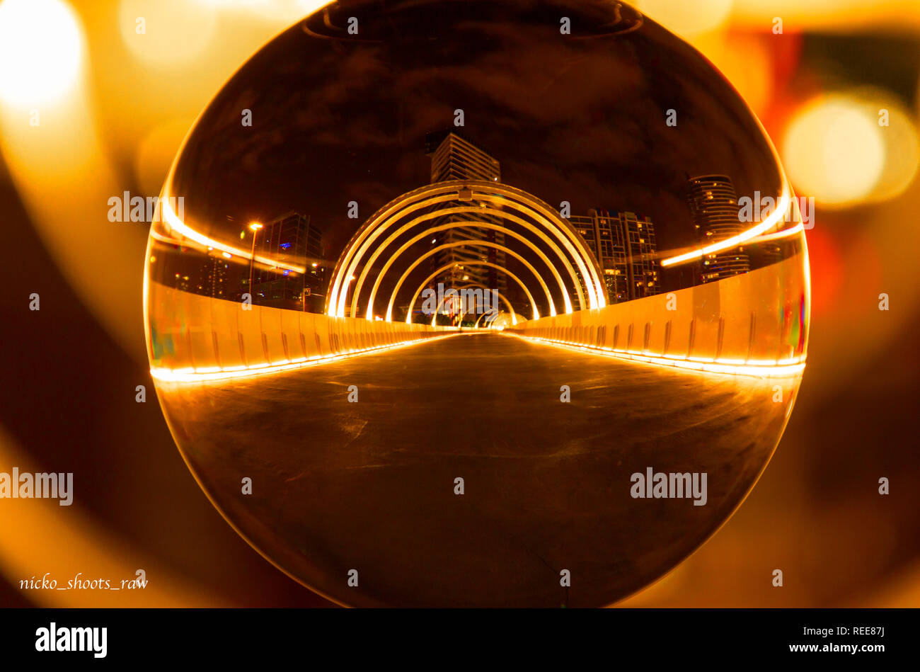 Lensball photography Melbourne city Australia Stock Photo - Alamy