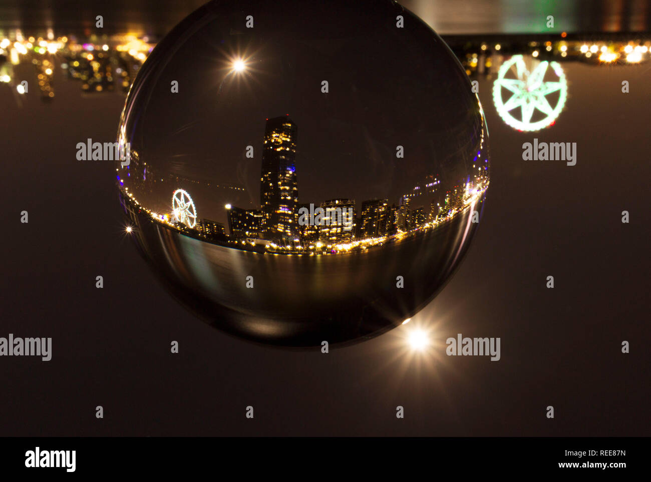 Lensball photography Melbourne city Australia Stock Photo - Alamy