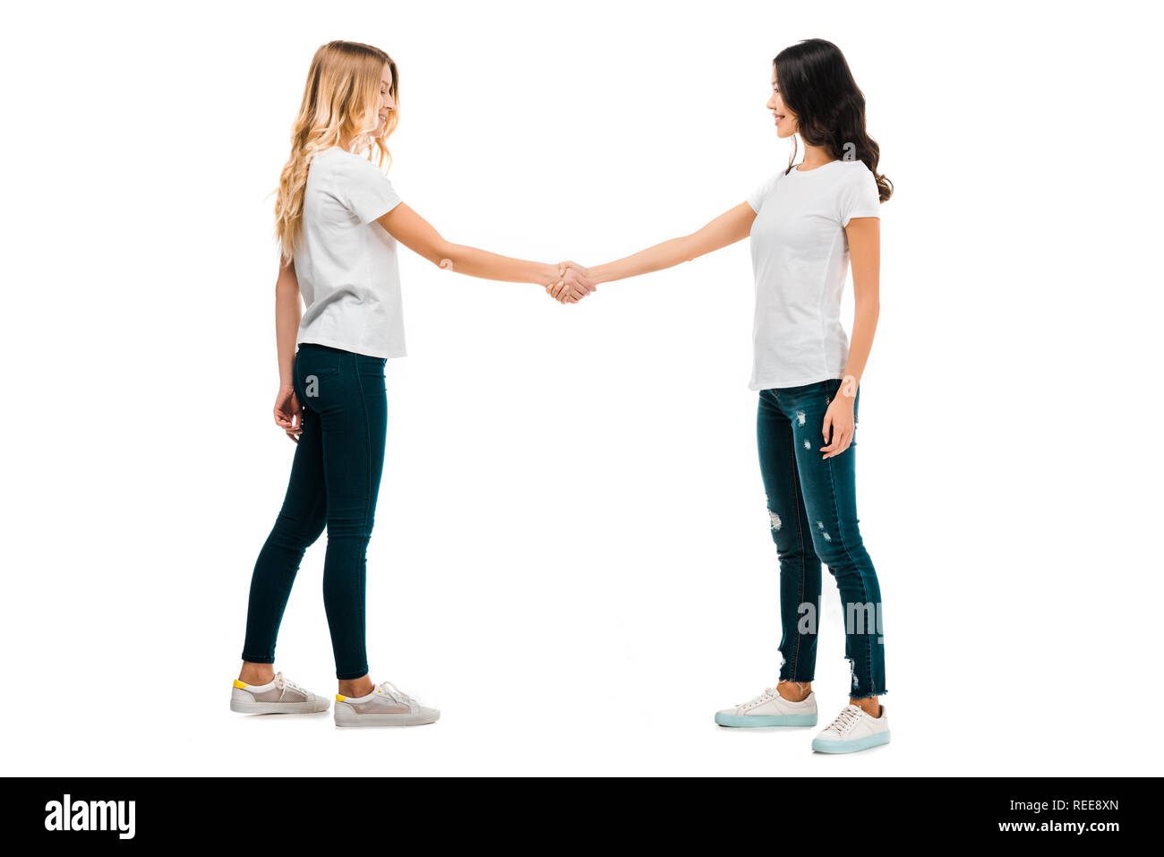 Shaking hands Cut Out Stock Images & Pictures - Alamy