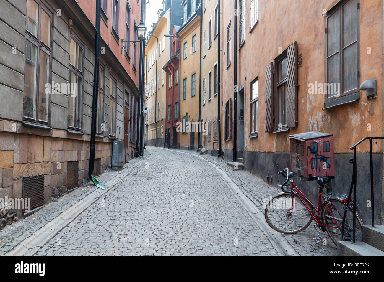 Stockholm, Sweden - November 22, 2018. Street view in Gamla Stan ...