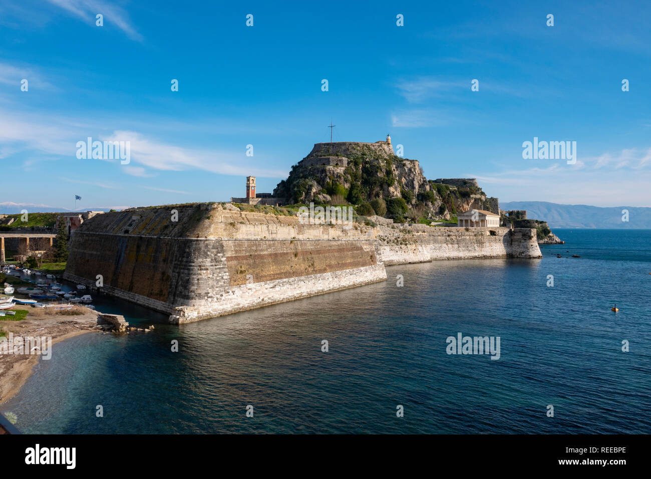 Europe Greece Corfu Corfu Town The Old Fortress Stock Photo - Alamy