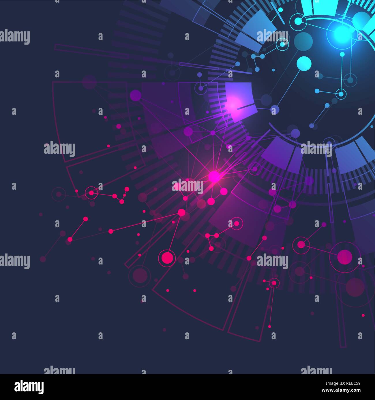 Big data visualization. Graphic abstract background Artificial ...