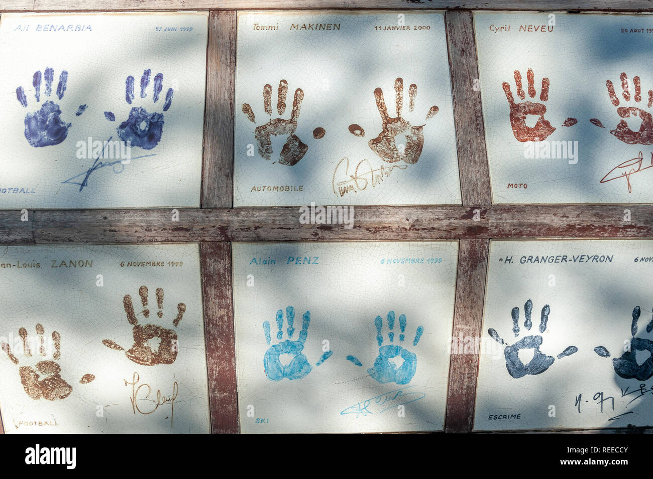 AllÃ©e des Champions - Handprints of famous athletes, Sainte-Maxime ...