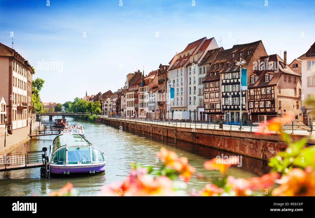 Cityscape of Strasbourg and Ill river in spring Stock Photo - Alamy