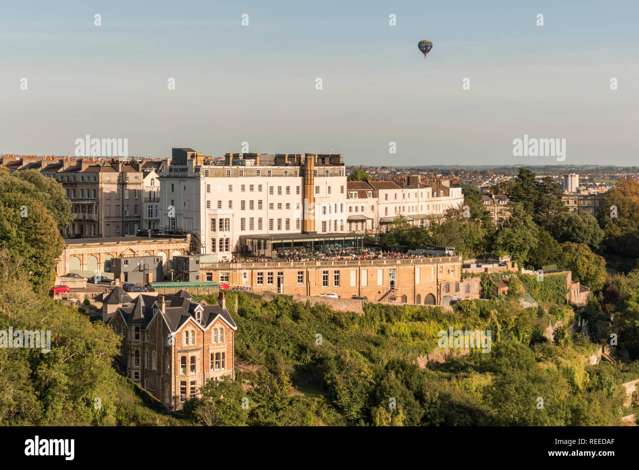 Views from the Clifton Suspension Bridge, Clifton, Bristol, UK Stock ...